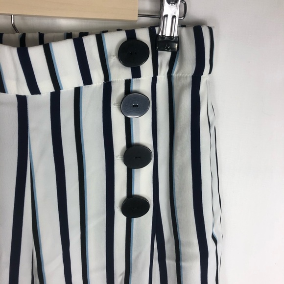 Zara | Pants & Jumpsuits | Zara Drapery Wideleg Pullon Cropped Pants M ...